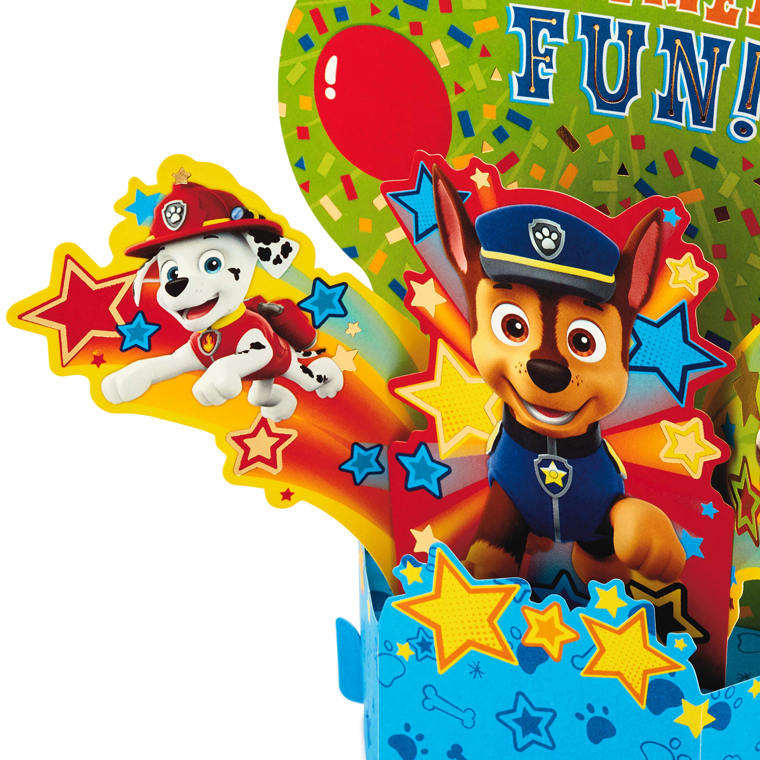 Hallmark Paper Wonder Pop Up Birthday Card for Kids (Paw Patrol)