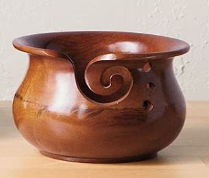 KAM Home Handmade Wooden Yarn Bowl | Handcrafted Sheesham Indian Rosewood (3)