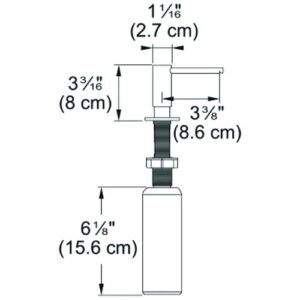 Franke Black Dispenser for Liquids Atlas Stainless steel-112.0625.484