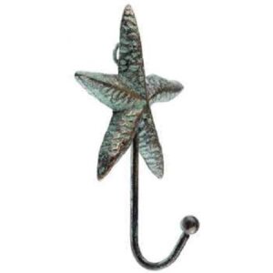 starfish metal wall hook wall hook nautical home decoration 5 inch width