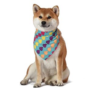 peeps for pets chick rainbow print dog bandana, medium/large | large dog bandana officially licensed pet product | cute, soft, machine washable dog apparel & accessories for all dogs