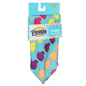 Peeps for Pets Chick Rainbow Print Dog Bandana, Medium/Large | Large Dog Bandana Officially Licensed Pet Product | Cute, Soft, Machine Washable Dog Apparel & Accessories for All Dogs