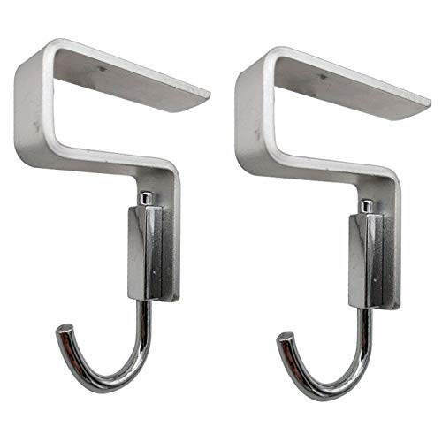 Cucumis 2Pcs Students' Desk Hook and Schoolbag Hook for Table Handbag Storage Decor Table Hook,Women's Bag Handbag Hanger Holder Desktop Holder (Suitable for 1.9cm / 0.74 inch Thick Plate) (A)