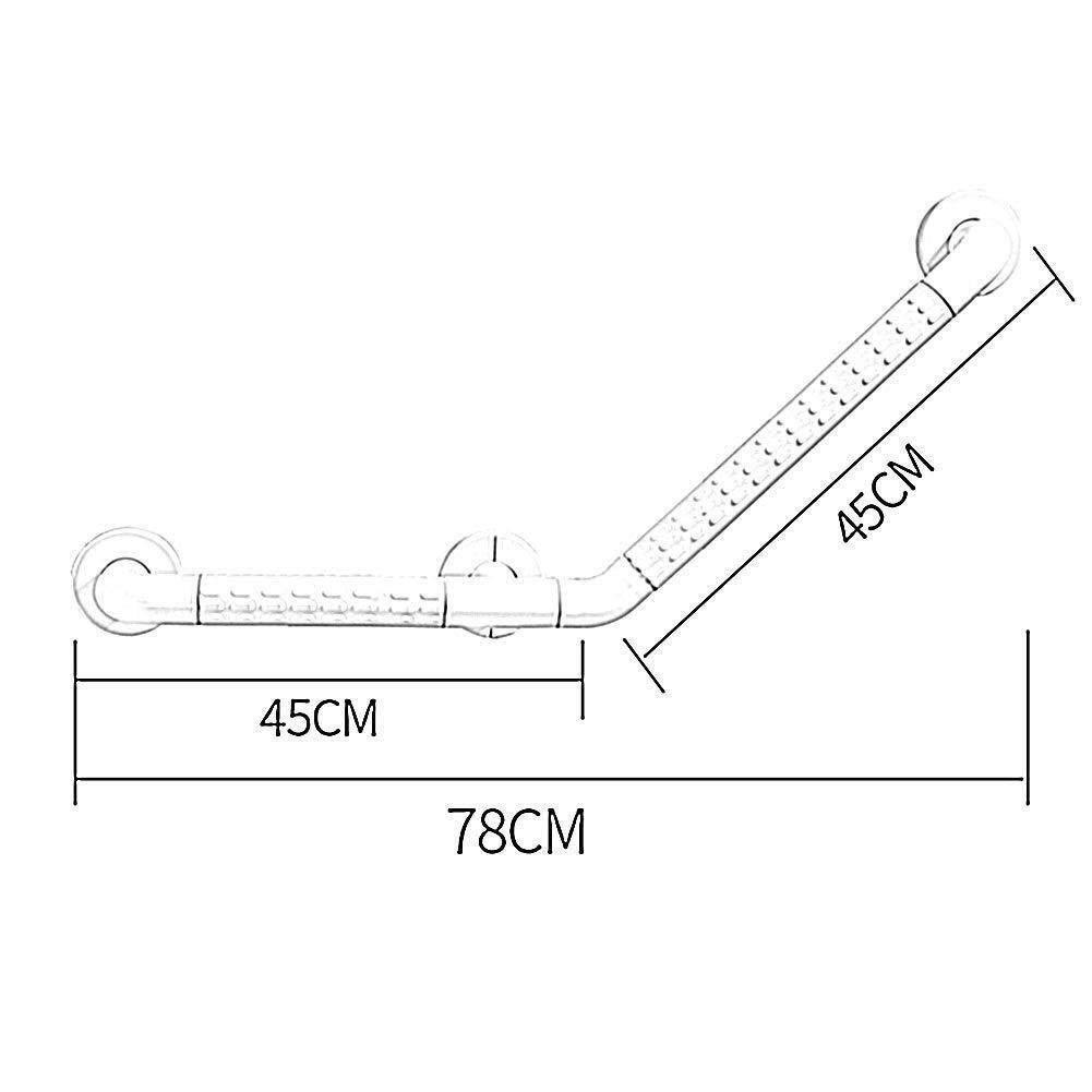 Shower Handicap Grab Bars for Bathroom Wall, Curved Support Grab Bar, Stainless Steel Safety Rail Bathtub Anti-slip Handrail Stairs Kitchen Auxiliary Straight Grab Bar Elderly Disabled Pregnant Women