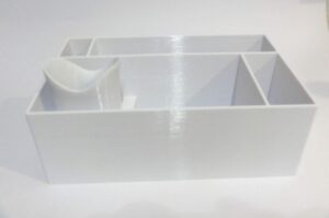 white paper crafting organizer with glue holder for tombow liquid glues