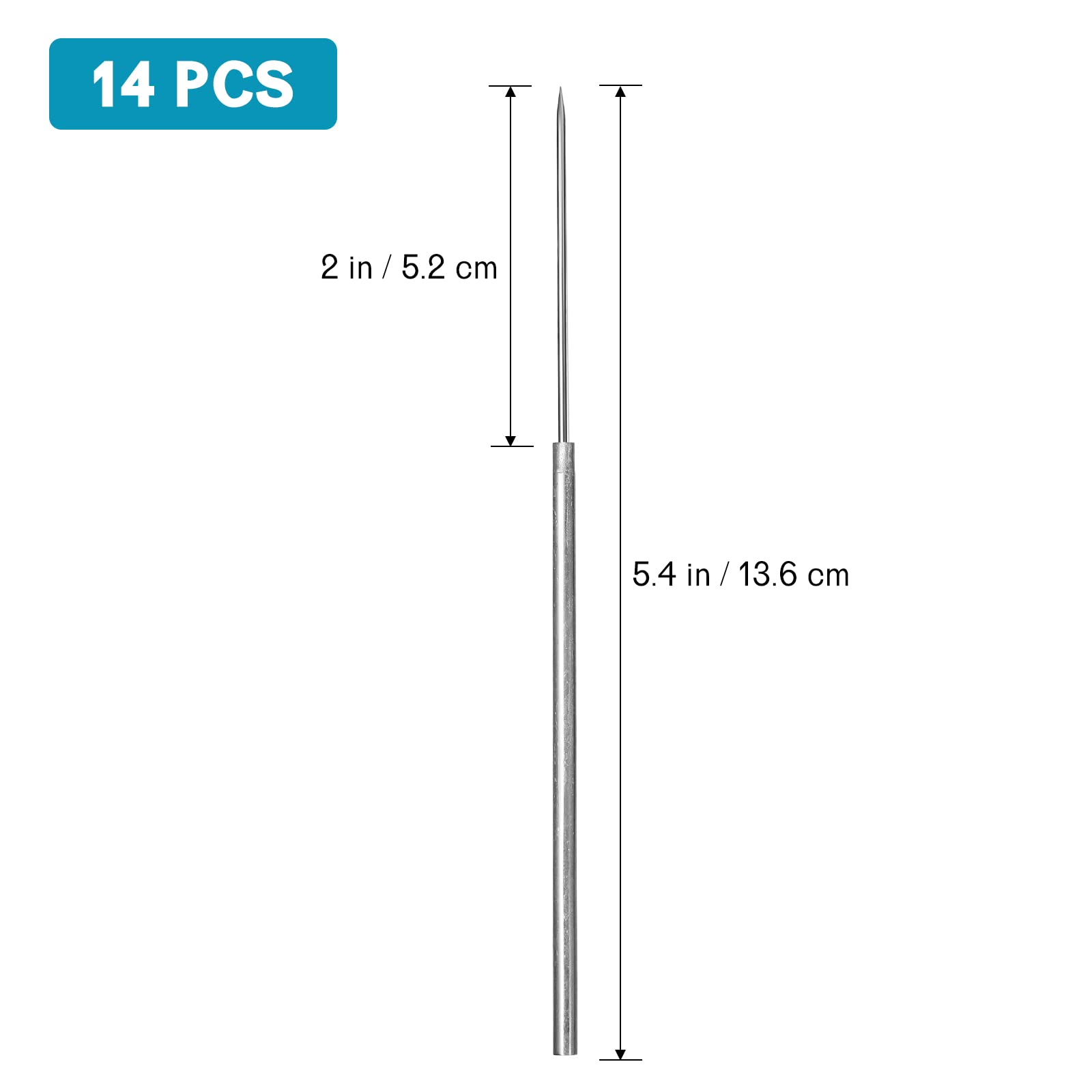 iplusmile 14pcs Lab Dissecting Needle, 3D Printer Nozzle Cleaning Kit, Stainless Steel Single Ended Micro Fine Precision Probe Teasing Needles Biology Experiment Equipment for Lab