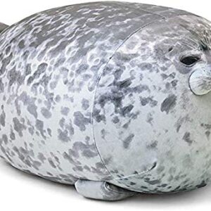 ETAOLINE Chubby Blob Seal Pillow Cute Seal Plush Toy Cotton Stuffed Animals (Small)