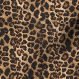 Spoonflower Fabric - Cheetah Leopard Brown Tan Printed on Petal Signature Cotton Fabric Fat Quarter - Sewing Quilting Apparel Crafts Decor