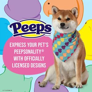 Peeps for Pets Chick Rainbow Print Dog Bandana, Medium/Large | Large Dog Bandana Officially Licensed Pet Product | Cute, Soft, Machine Washable Dog Apparel & Accessories for All Dogs