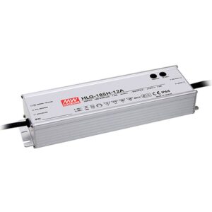 mean well hlg-185h-24b 185w led driver single output switching power supply 185 watt 24v @ 7.8a b model