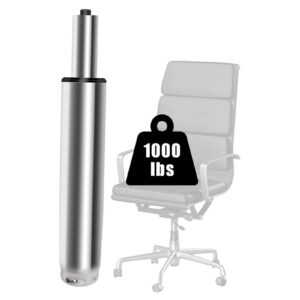 5.5 inch office chair cylinder replacement,heavy duty gas lift cylinder for office desk chairs/gaming chair,gas lift hydraulic/pneumatic piston, universal size (silver)