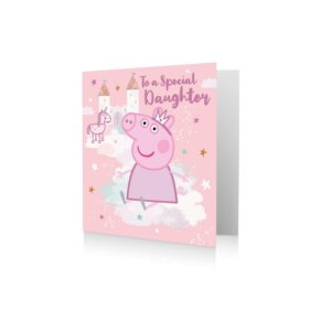 danilo promotions ltd daughter birthday card, peppa pig daughter birthday card, daughter birthday card peppa pig, happy birthday card daughter