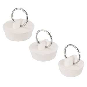 uxcell drain stopper, 3 sizes rubber sink stopper plug 23mm/26.5mm/29mm with hanging ring for bathtub kitchen and bathroom 1set (3 pieces)