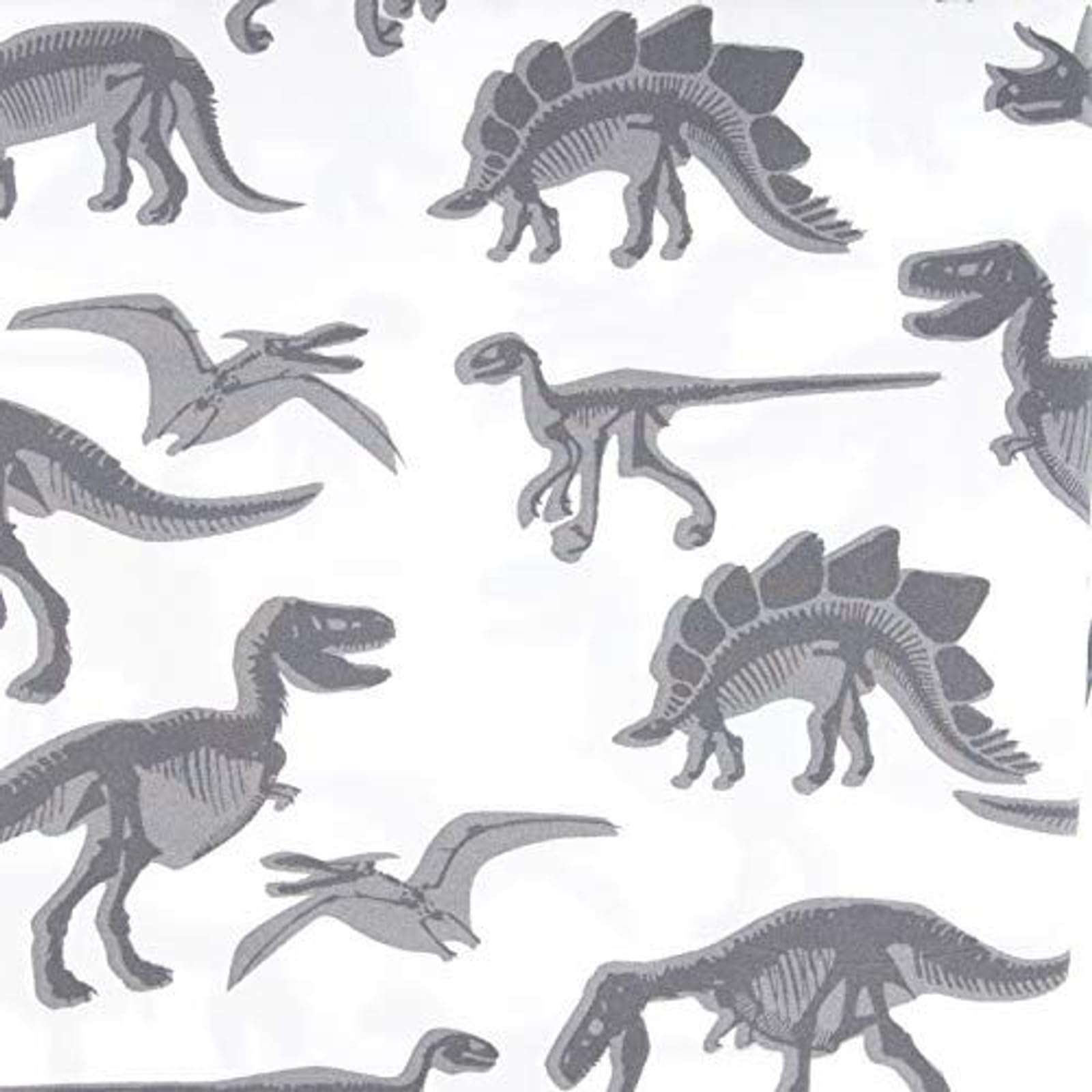 Kids Rule 4-Piece Dinosaur X-ray Sheet Set for Boys & Kids - 1 Full Flat Sheet, 1 Full Fitted Sheet & 2 Queen Pillowcases, Soft Brushed Microfiber Polyester Bed Sheet, Smooth & Durable