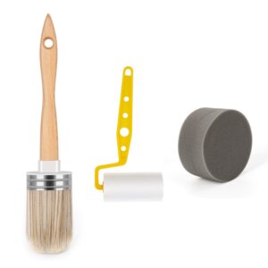 Tool Trio, Paint Brush, Roller, Sponge, All The Tools You Need to Apply Finish All in One Paint