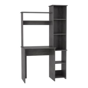 tuhome versalles writing desk, two superior shelves, bookshelf