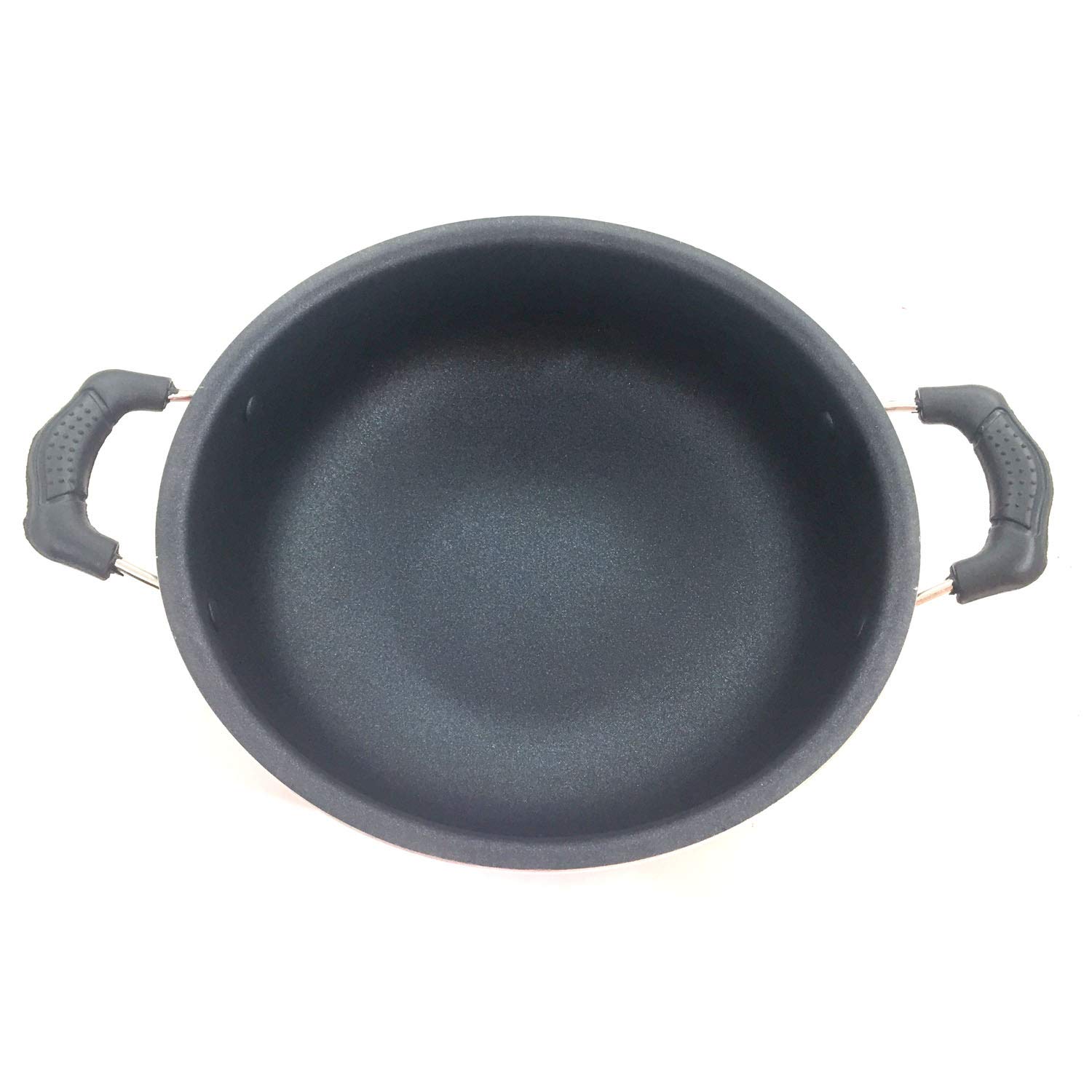 Nonstick Kadhai Indian Kadai Frying Pan Deep Fry Kadhai Deep Fry Pan with Stainless Steel Lid Stir Fry Pan Nonstick All Purpose Pan Cookware Cooking Pan Multi Purpose Pots and Pans (2 Ltr)