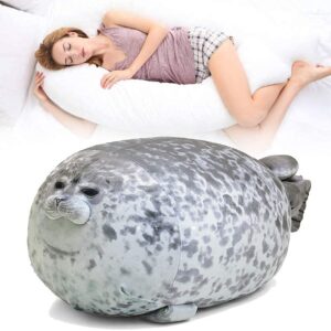 ETAOLINE Chubby Blob Seal Pillow Cute Seal Plush Toy Cotton Stuffed Animals (Small)