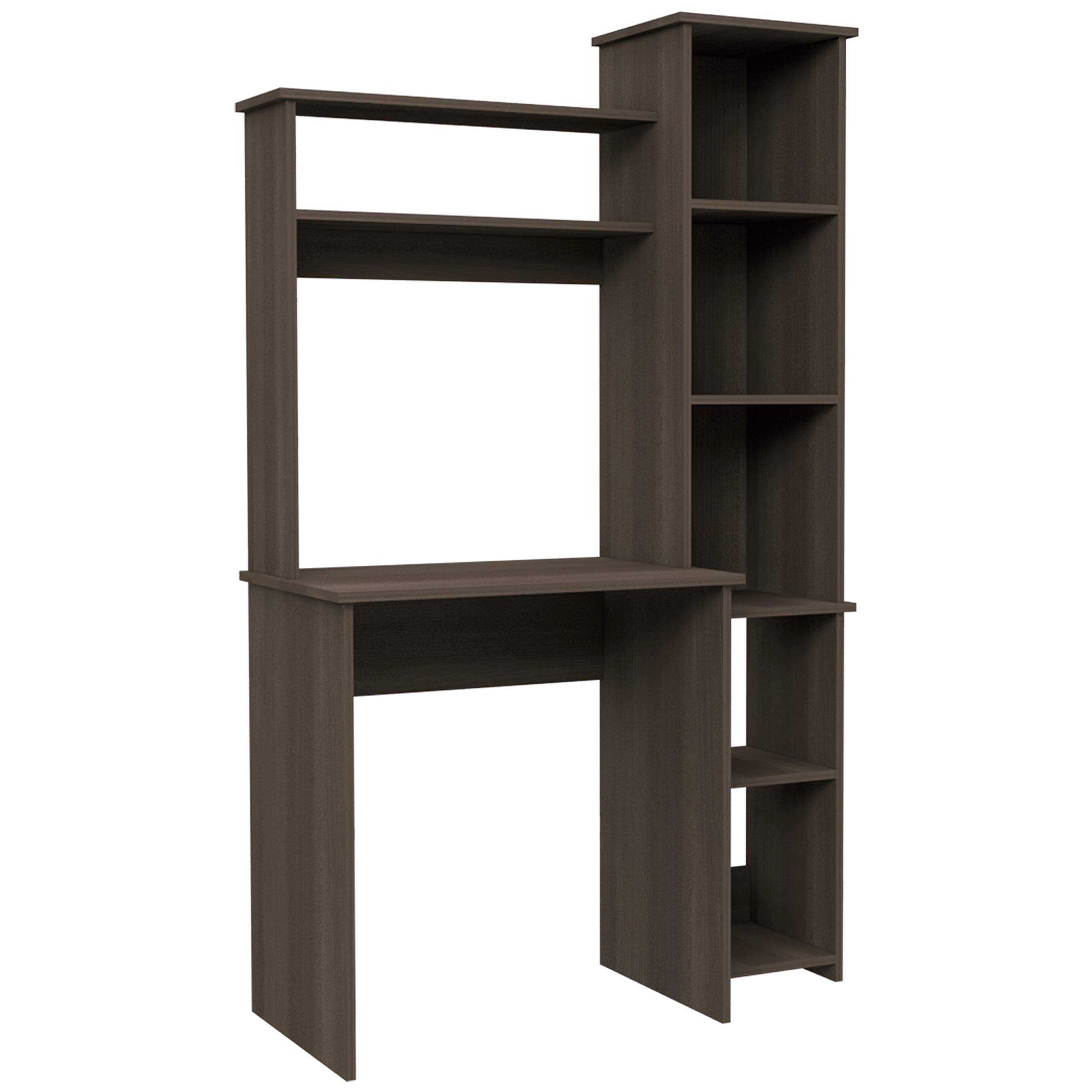 Tuhome Versalles Writing Desk, Two Superior Shelves, Bookshelf