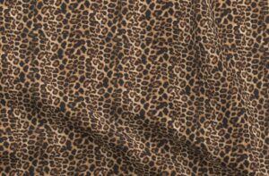 spoonflower fabric - cheetah leopard brown tan printed on petal signature cotton fabric fat quarter - sewing quilting apparel crafts decor