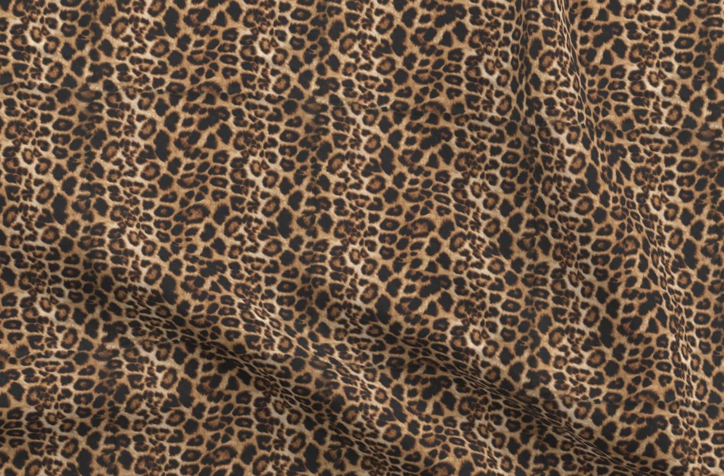 Spoonflower Fabric - Cheetah Leopard Brown Tan Printed on Petal Signature Cotton Fabric Fat Quarter - Sewing Quilting Apparel Crafts Decor