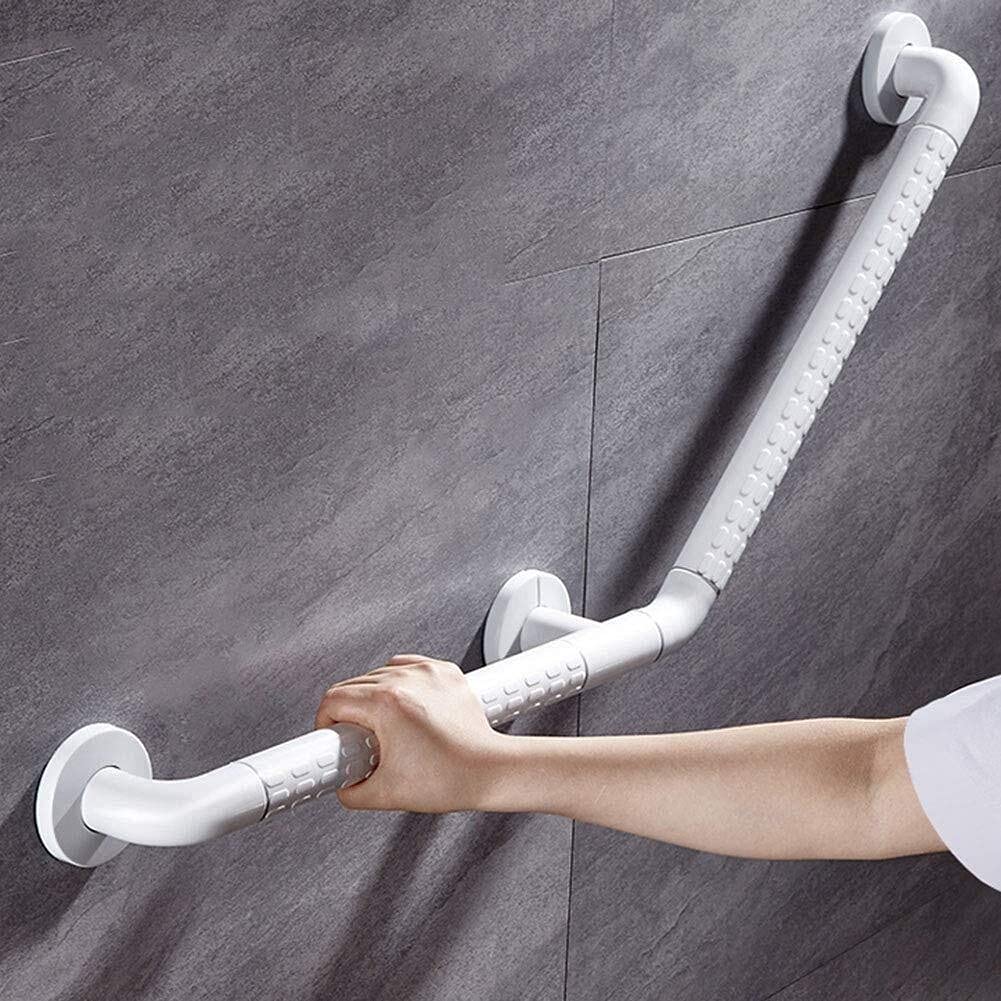 Shower Handicap Grab Bars for Bathroom Wall, Curved Support Grab Bar, Stainless Steel Safety Rail Bathtub Anti-slip Handrail Stairs Kitchen Auxiliary Straight Grab Bar Elderly Disabled Pregnant Women