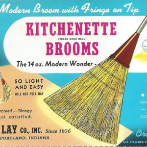 The Original Kitchenette Broom - 1 Lightweight Broom Handmade in The USA wiith Authentic Broomcorn