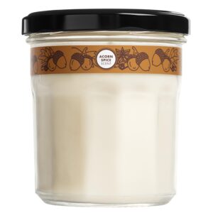 mrs. meyer's clean day soy aromatherapy candle, 35 hour burn time, made with soy wax and essential oils, acorn spice, 7.2 oz