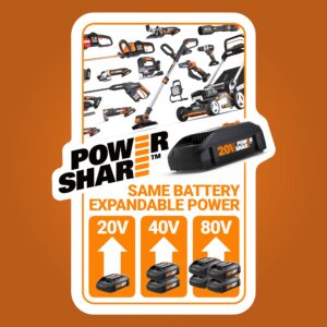 WORX 20V Cordless Switchdriver+Circular Saw WX957L 2-in-1 Drill & Driver and electric saw, Power Tool Combo Kit 2 * 2.0Ah Batteries & Charger Included