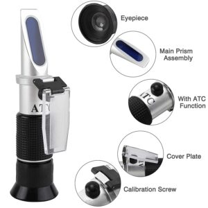 Toolly DEF Refractometer for Measuring Diesel Exhaust Fluid Concentration of Diesel Engines, Urea Ablue AUS32 Concentraction Measuring Tool, with ATC Function