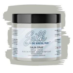 dixie belle silk all-in-one mineral paint | salt water (16oz) | off-white all-in-one water based primer + topcoat | durable furniture paint | low reflective finish