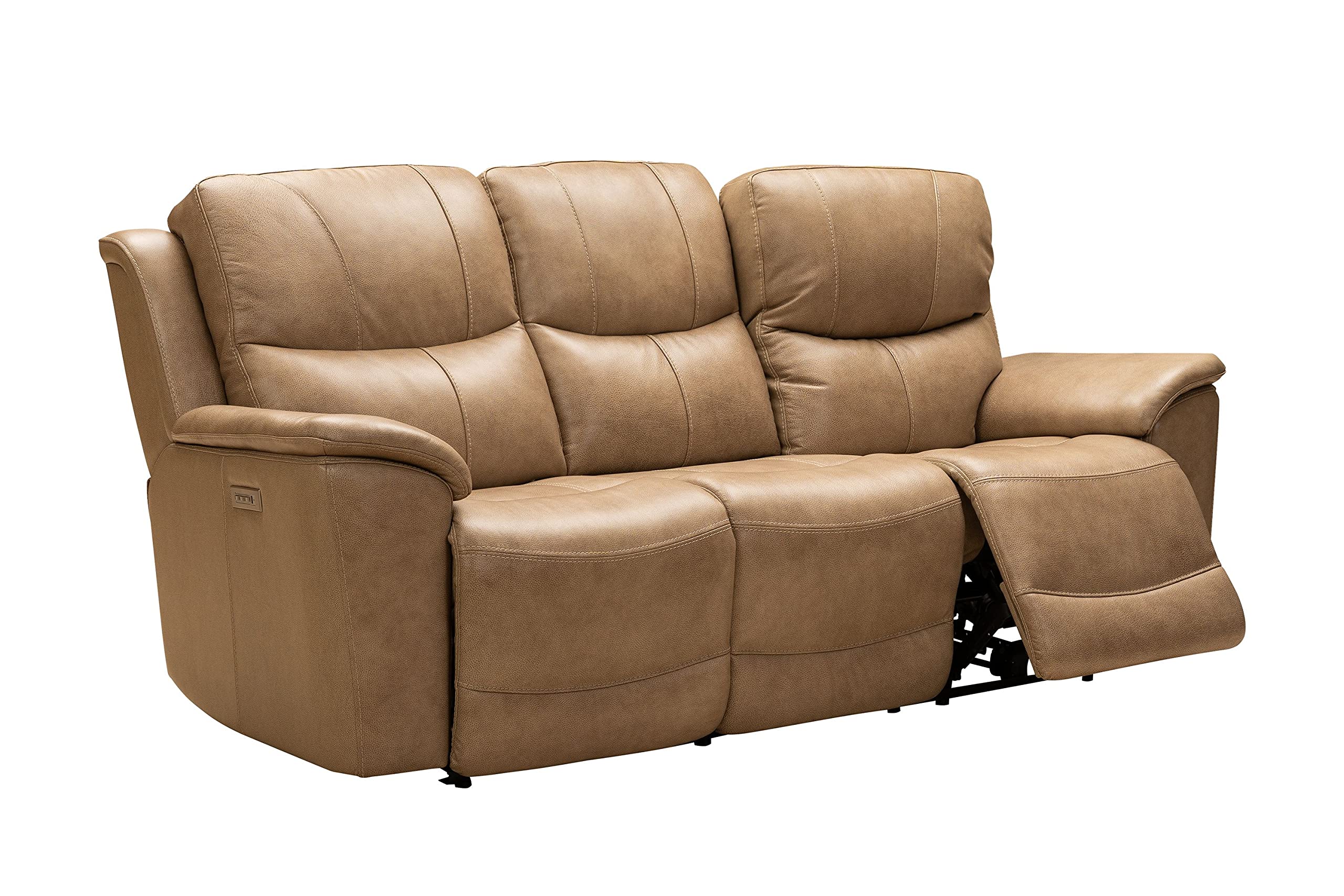 Barcalounger Kaden Power Reclining Sofa, Power Head Rests&Lumbar, Elliott Taupe