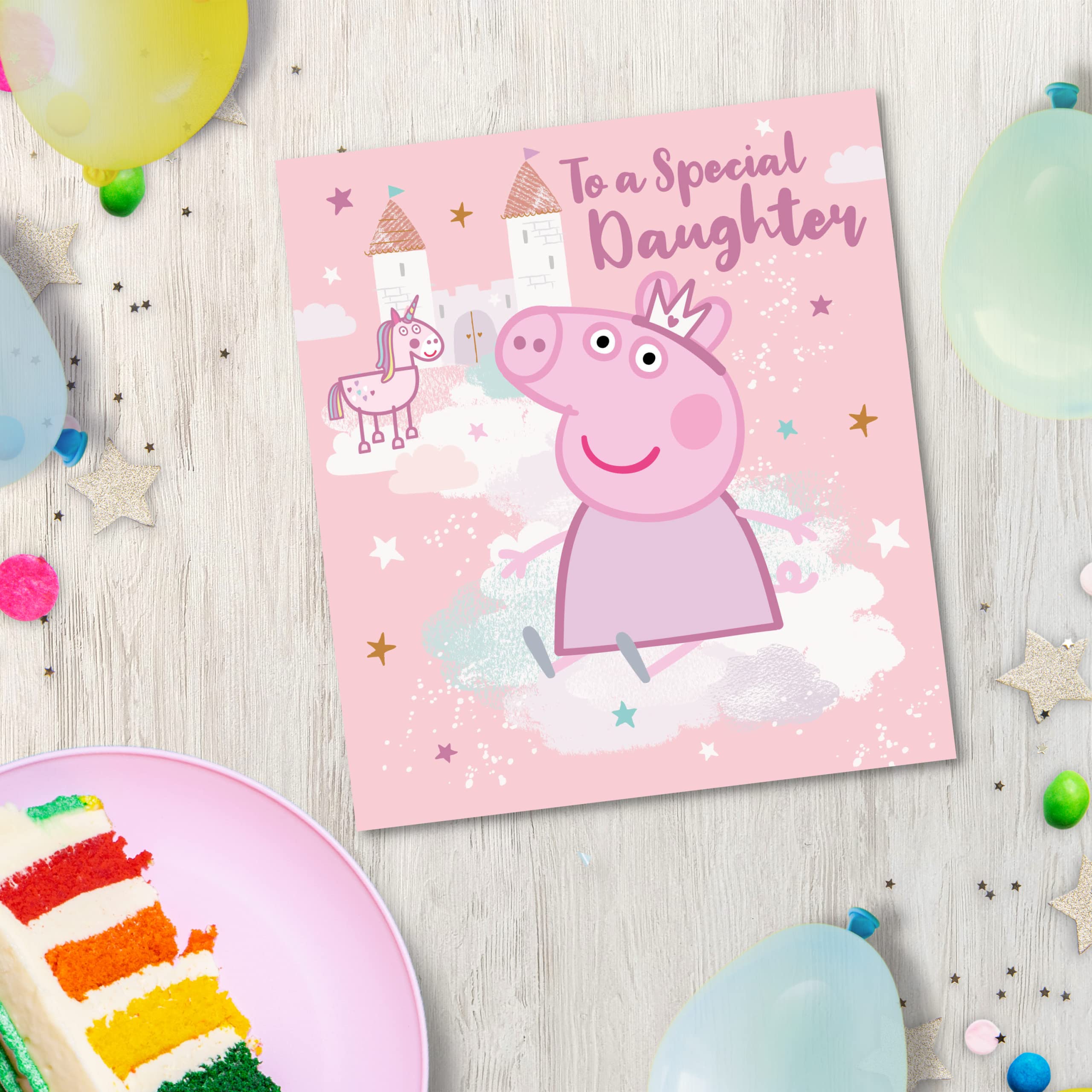 Danilo Promotions LTD Daughter Birthday Card, Peppa Pig Daughter Birthday Card, Daughter Birthday Card Peppa Pig, Happy Birthday Card Daughter