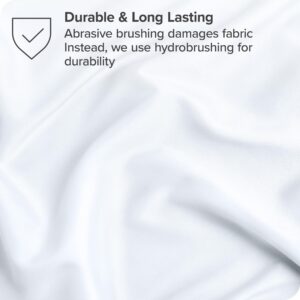 Bare Home Bedding Duvet Cover Twin/Twin Extra Long Size - Premium 1800 Super Soft Duvet Covers Collection - Lightweight, Cooling Duvet Cover - Soft Breathable Bedding Duvet Cover (Twin/Twin XL, White)