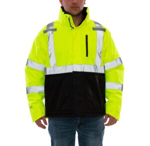 tingley narwhal j26142 high visibility heat retention jacket, 2x-large, fluorescent yellow-green