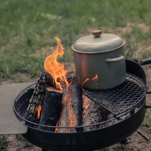 Barebones Enamel Stock Pot - Large Cooking Pot, Soup Pot, and Stock Pot - Enamelware Dishes for Outdoor Cooking (Slate Gray)