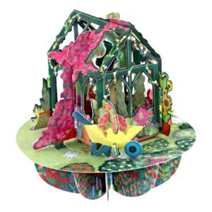 SANTORO Pirouette, 3D Pop Up Greeting Card - 'Secret Garden' - Birthday Card, Anniversary Card, Get Well Gift, Thank You Card, Centerpieces, Decoration, Corporate Gifts, Employee Appreciation