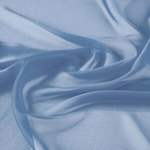 cationic chiffon, blue - 58/60" - fabric by the yard - solid, printed, and novelty fabrics ideal for sewing garments, wedding dresses, costumes, special occasions, tablecloths, crafts, and diy…