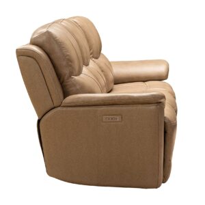 Barcalounger Kaden Power Reclining Sofa, Power Head Rests&Lumbar, Elliott Taupe