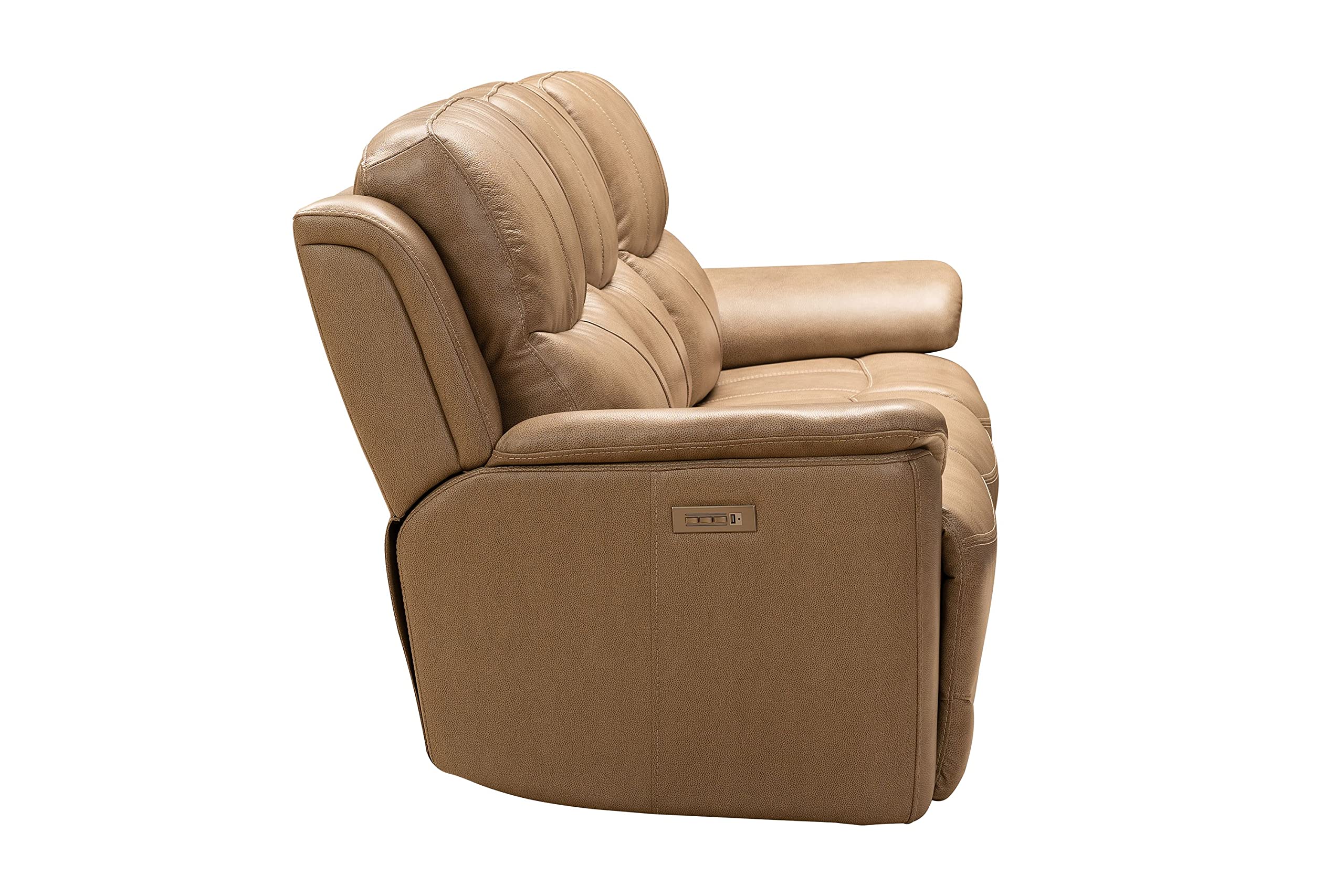 Barcalounger Kaden Power Reclining Sofa, Power Head Rests&Lumbar, Elliott Taupe