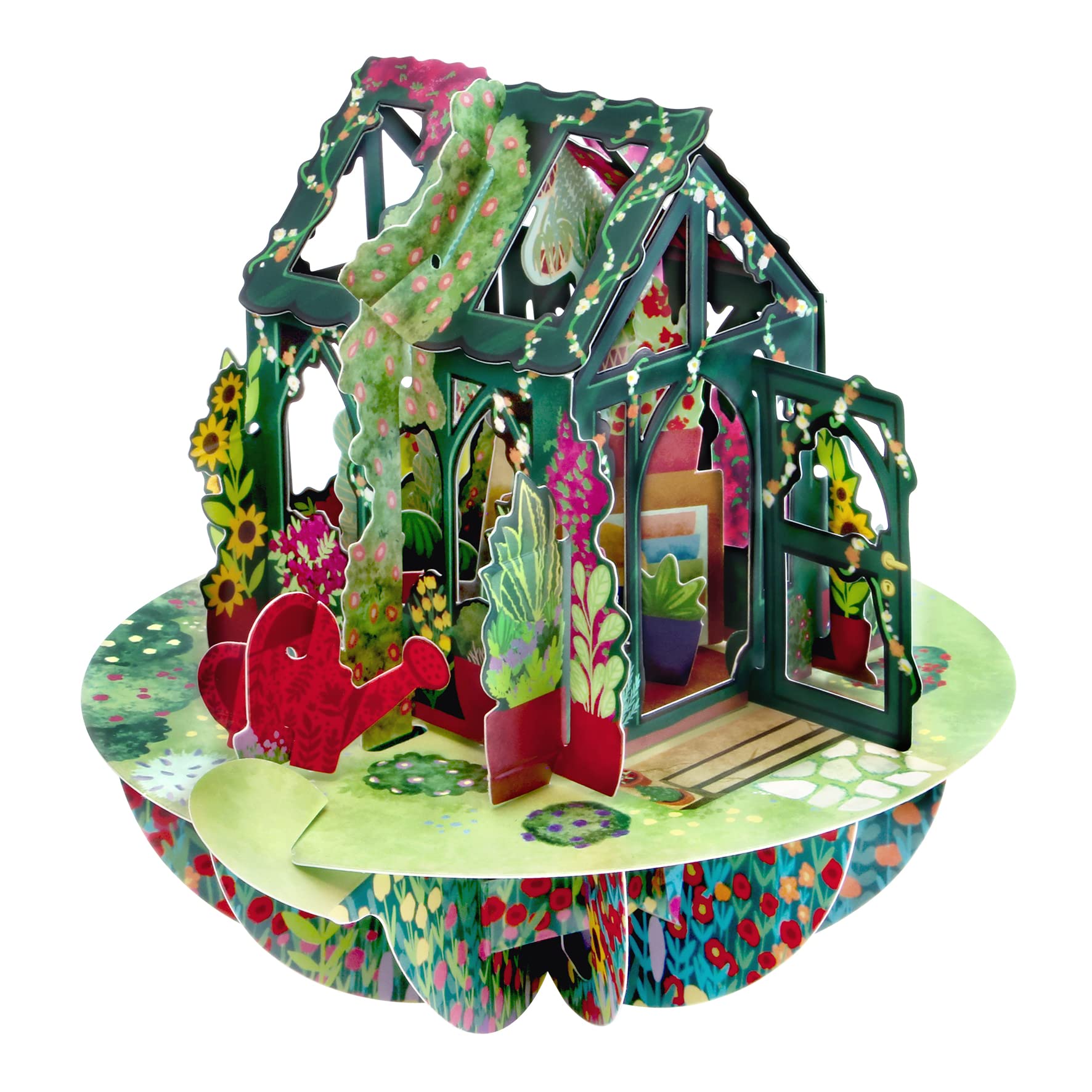 SANTORO Pirouette, 3D Pop Up Greeting Card - 'Secret Garden' - Birthday Card, Anniversary Card, Get Well Gift, Thank You Card, Centerpieces, Decoration, Corporate Gifts, Employee Appreciation