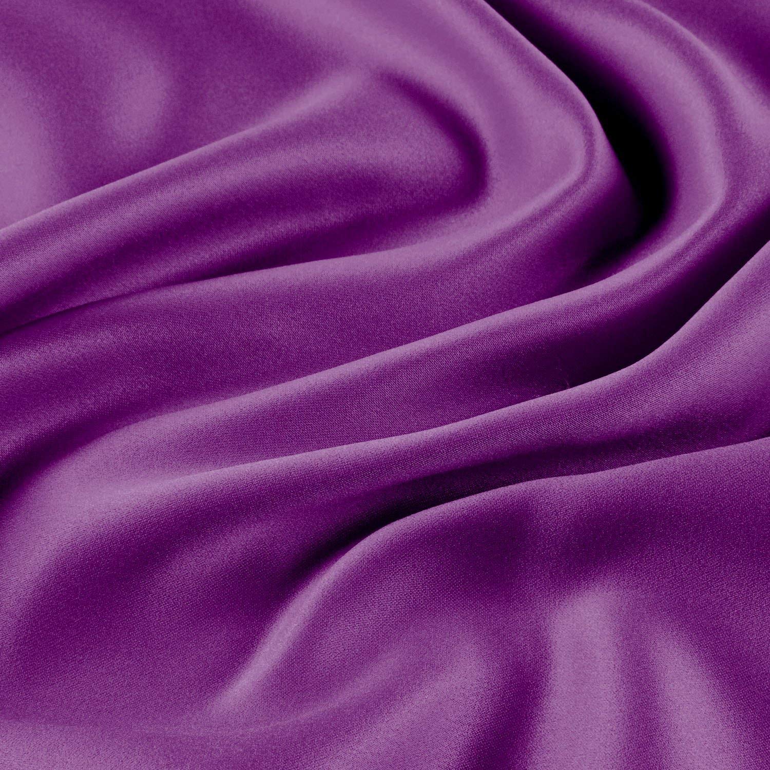 Legacy Bridal Satin, Cool Grape - 58/59" - Fabric by The Yard - Solid, Printed, and Novelty Fabrics Ideal for Sewing Garments, Wedding Dresses, Costumes, Special Occasions