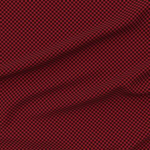 Spoonflower Fabric - Inch Black Dark Red Checkerboard Squares Check Printed on Petal Signature Cotton Fabric Fat Quarter - Sewing Quilting Apparel Crafts Decor