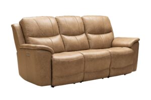 barcalounger kaden power reclining sofa, power head rests&lumbar, elliott taupe