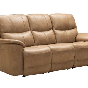 Barcalounger Kaden Power Reclining Sofa, Power Head Rests&Lumbar, Elliott Taupe