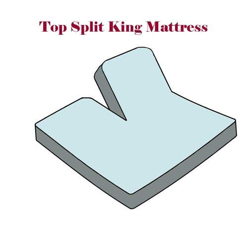 Luxury Split Top King Plush 2 Inches Mattress Pad Down Alternative Anchor Bands Split King Size