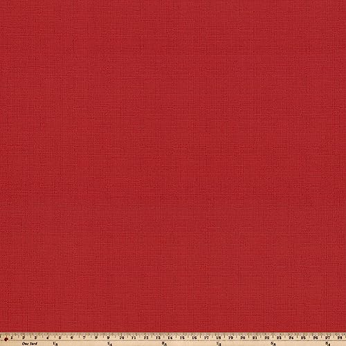 Pillow Perfect Monti Chino Solid Indoor/Outdoor Patio Chaise Lounge Cushion Plush Fiber Fill, Weather and Fade Resistant, 72.5" x 21", Red