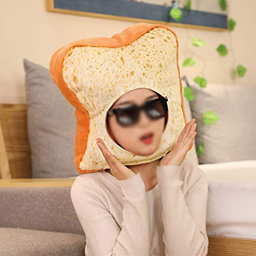 Warmtree Cute Plush Hat Funny Novelty Plush Animal Fruit Hat Mask Cap Photo Props Dress Up Hat Cosplay Halloween Party Costume Headgear (Bread)