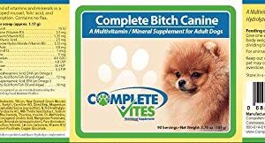 Complete Bitch Canine - Prenatal Supplement for Small Dogs. A Must for Your whelping Supplies. 47 nutrients-Providing The Best Dog Vitamins on The Market! 105 Grams