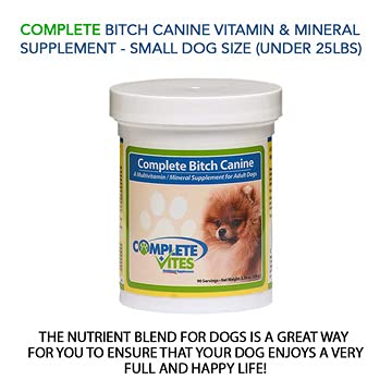 Complete Bitch Canine - Prenatal Supplement for Small Dogs. A Must for Your whelping Supplies. 47 nutrients-Providing The Best Dog Vitamins on The Market! 105 Grams